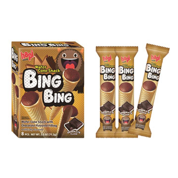 Hapi Bing Bing Ice Cream Scone Snack, Chocolate, 2.51 Ounce - Grandpa ...