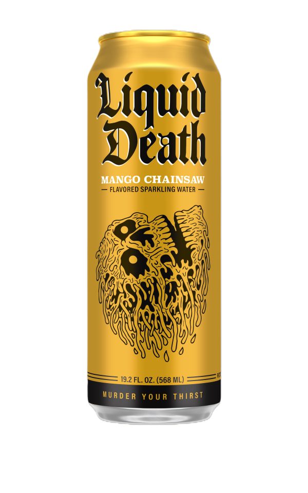 Liquid Death - Mango Chainsaw Sparkling Water 19.2oz - Grandpa Joe's ...