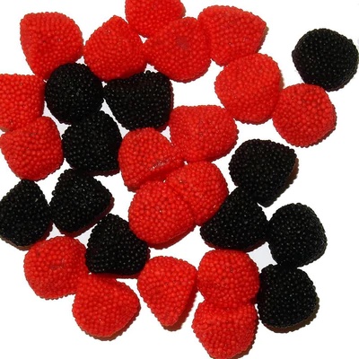 Bulk Candy - Red And Black Berries - Grandpa Joe's Candy Shop