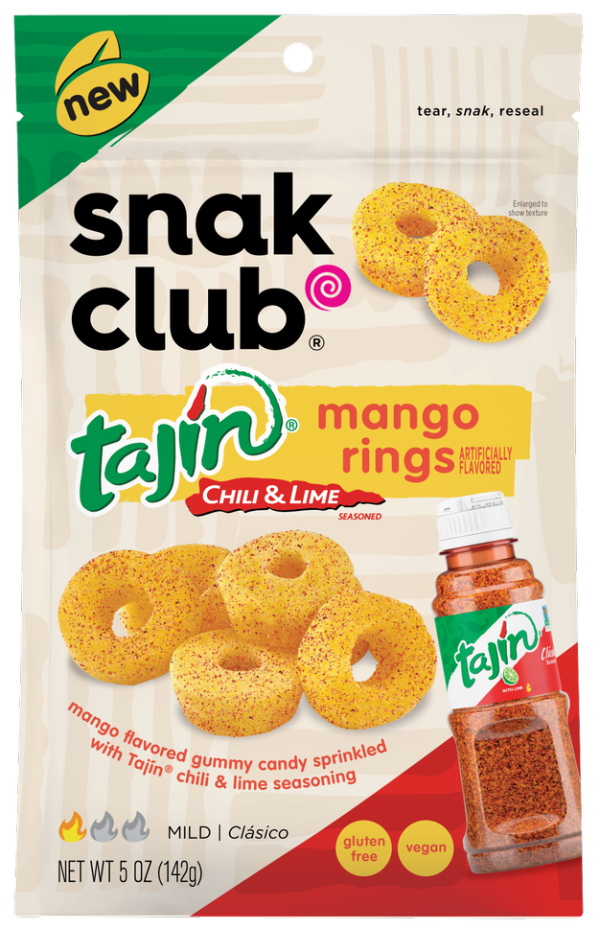 Snak Club Tajin Chili & Lime Gummy Mango Rings 5oz Bag - Grandpa Joe's ...