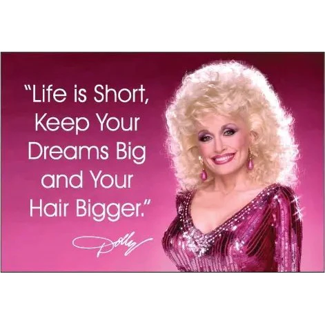 Ephemera Magnet - Dolly Parton - Dream Big - Grandpa Joe's Candy Shop