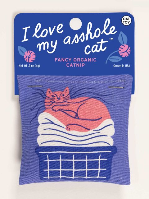 Blue Q I Love My Asshole Cat Organic Catnip Toy Grandpa Joes Candy