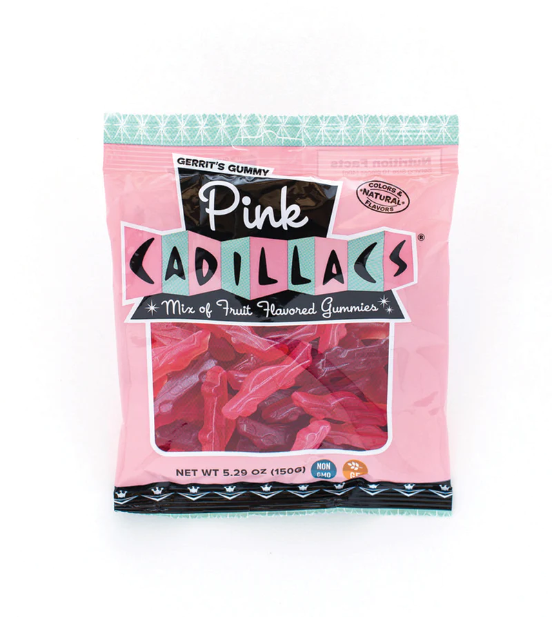 Gerrit's Gummy Pink Cadillacs - Grandpa Joe's Candy Shop