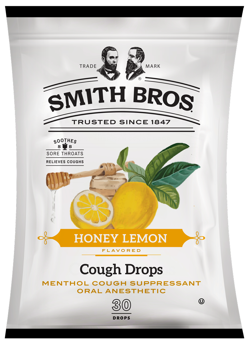 Smith Bros. Throat Drops, Honey Lemon - Grandpa Joe's Candy Shop
