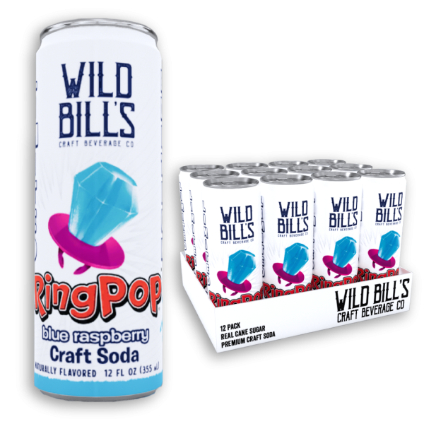 Wild Bill's Ring Pop, Blue Raspberry, 12oz Cans - 2 Cans - Grandpa Joe ...