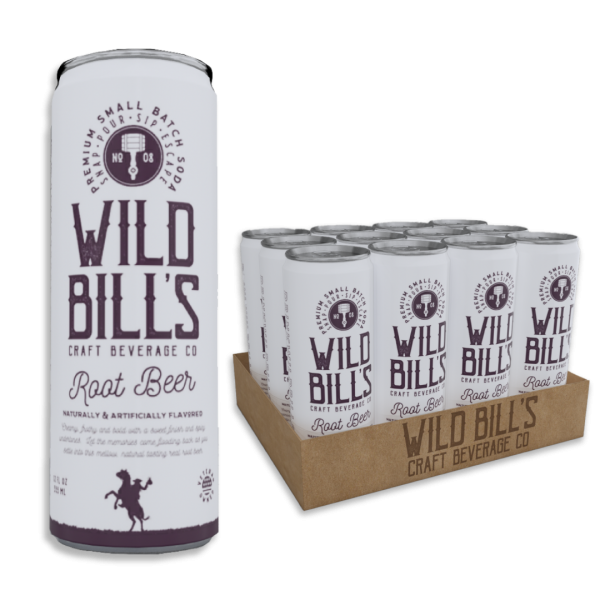 Wild Bill's Root Beer, 12oz Cans - 2 Cans - Grandpa Joe's Candy Shop