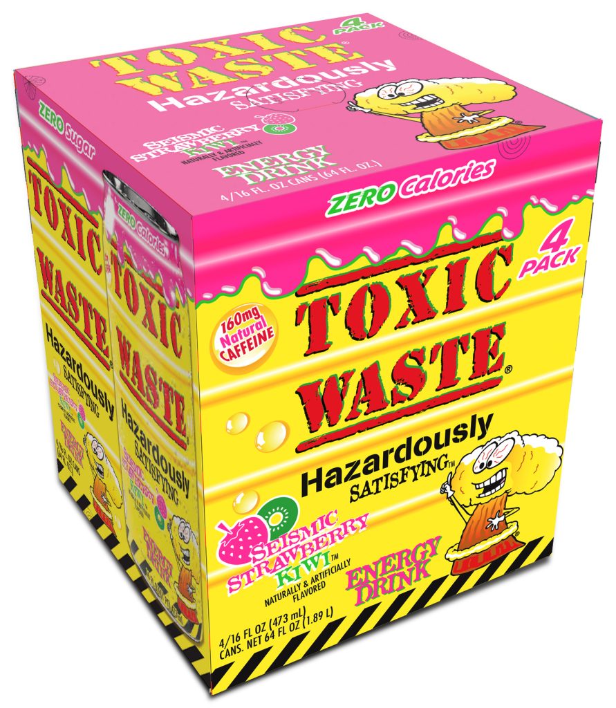Toxic Waste Energy Drinks, Strawberry Kiwi, 16oz Cans - 2 Cans ...