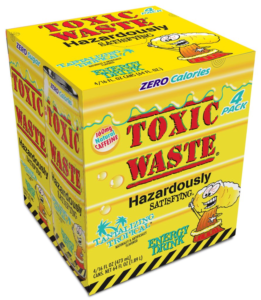 Toxic Waste Energy Drinks, Tropical, 16oz Cans - 2 Cans - Grandpa Joe's ...