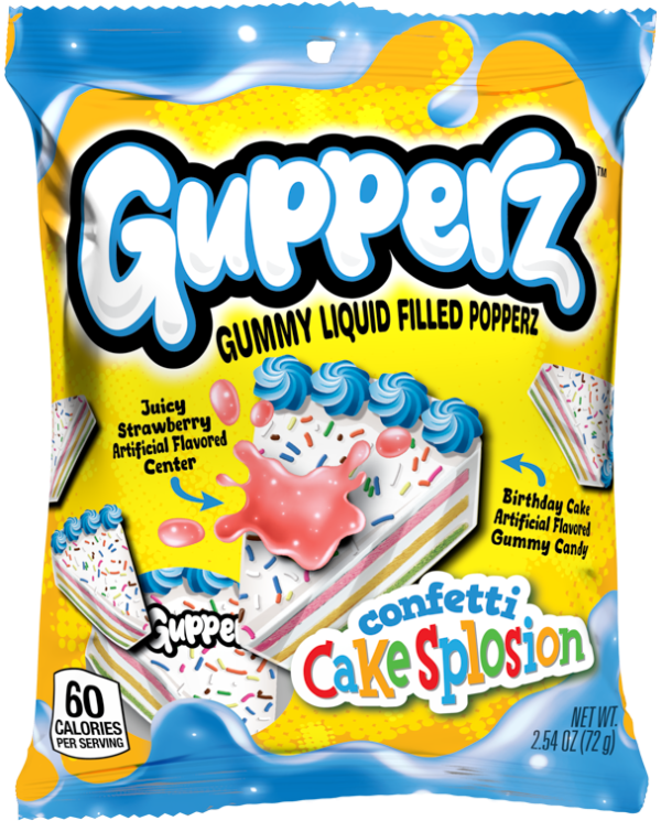 Gupperz Confetti Cakesplosion 2.54oz - Grandpa Joe's Candy Shop