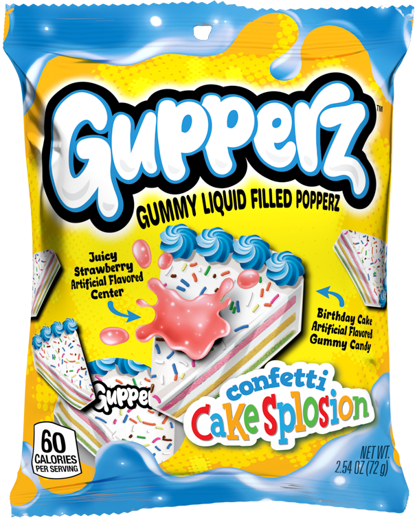 Gupperz Confetti Cakesplosion 2.54oz - Grandpa Joe's Candy Shop