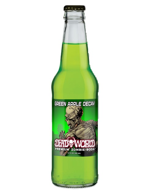 Dead World Zombie Soda, Green Apple 12oz Glass Bottle - 2 Bottles ...