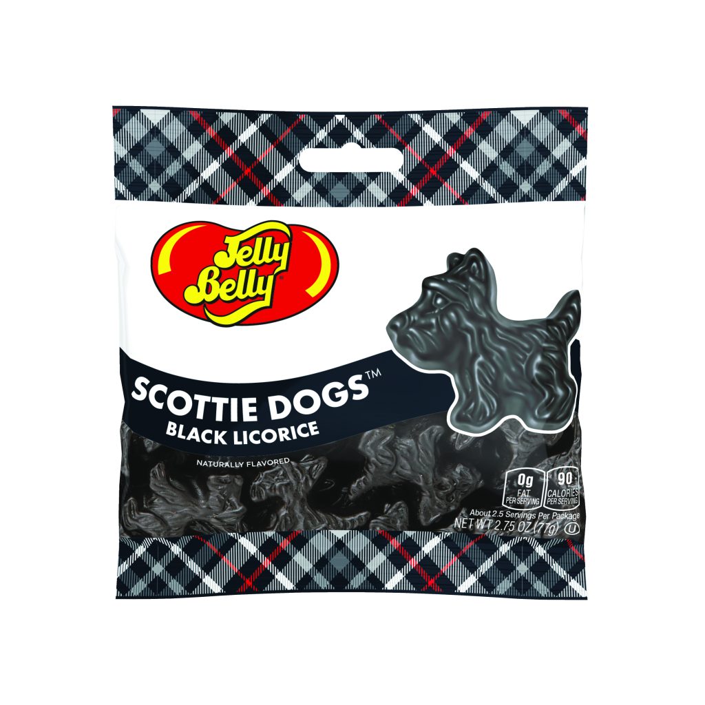 Jelly Belly Scottie Dogs, Black Licorice, 2.75oz - Grandpa Joe's Candy Shop