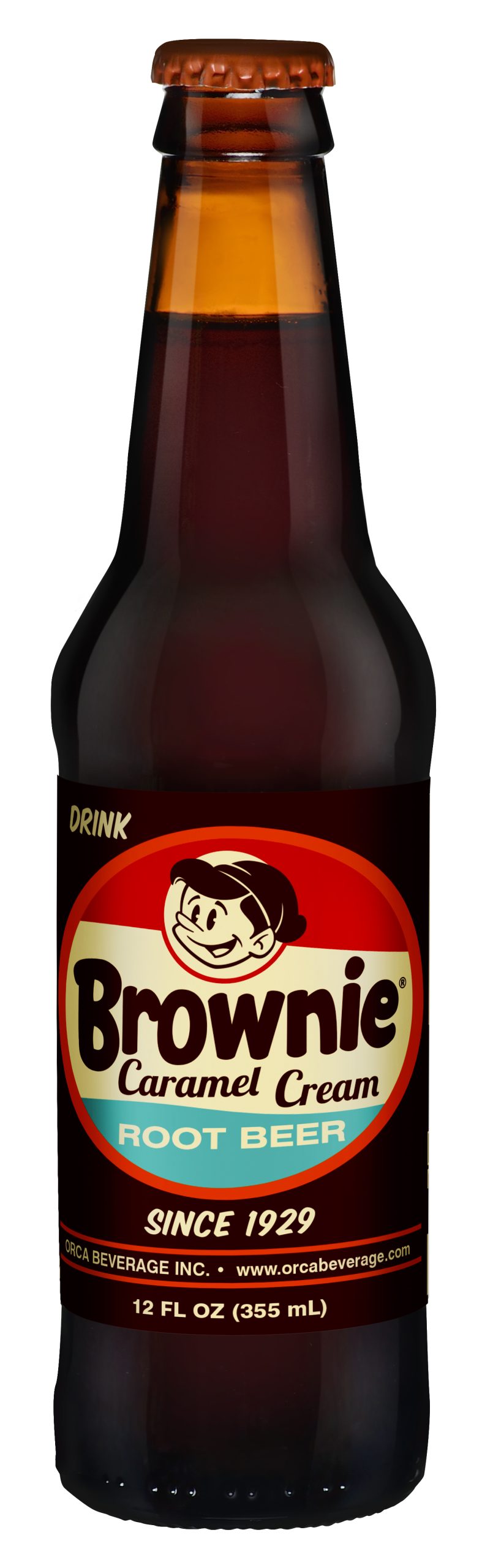 Brownie Caramel Cream Root Beer, 12oz Glass Bottle - 1 Bottle - Grandpa ...