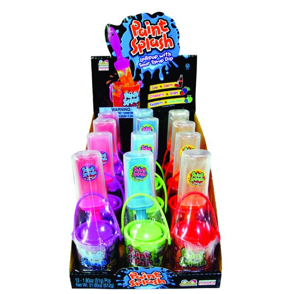 Kidsmania Paint Splash, Lollipop w/Sour Syrup Dip - 1 Lollipop ...