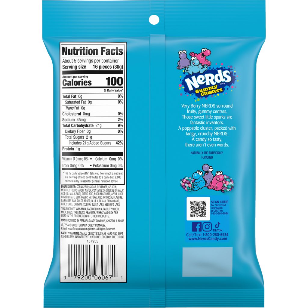 Nerds Gummy Clusters Very Berry 5oz Bag - Grandpa Joe's Candy Shop