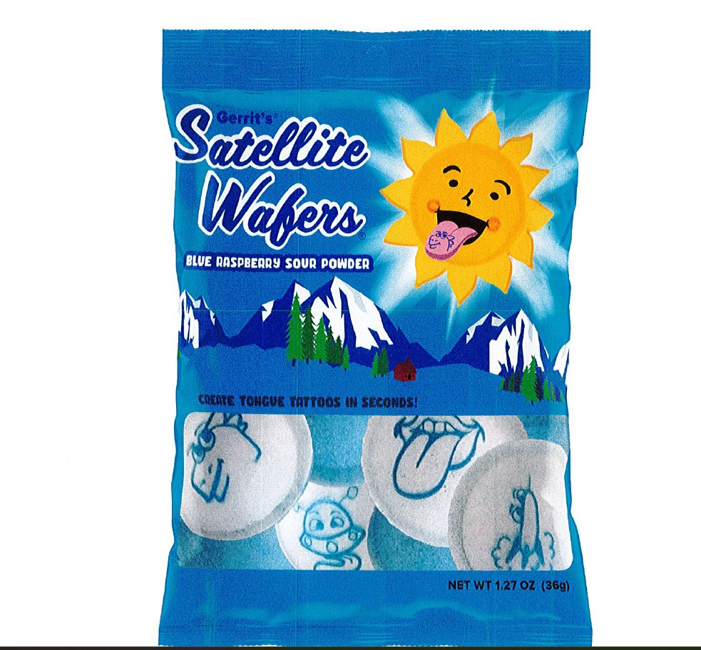 Satellite Wafers Blue Raspberry Sour Powder 1.27oz - Grandpa Joe's ...
