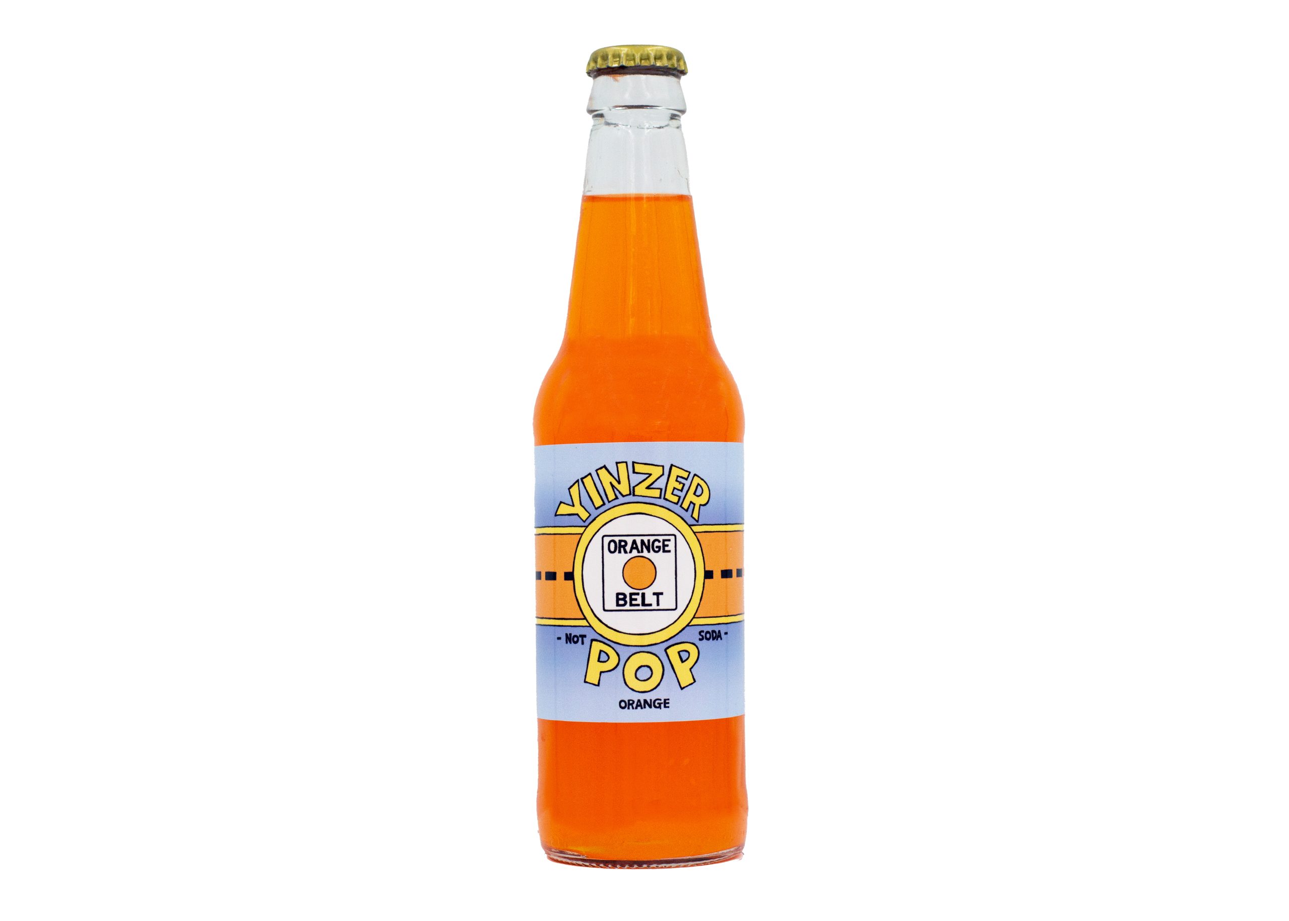 Yinzer Pop Orange Belt, Orange Glass Bottle Pop- 1 Bottle - Grandpa Joe ...