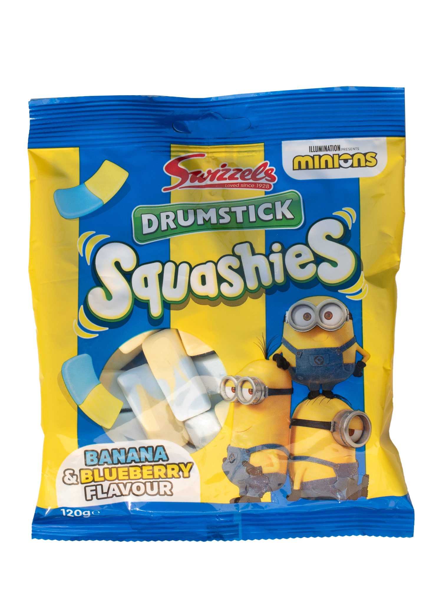 Limited Import-Squashies Minions Blueberry/Banana 120g - Grandpa Joe's ...