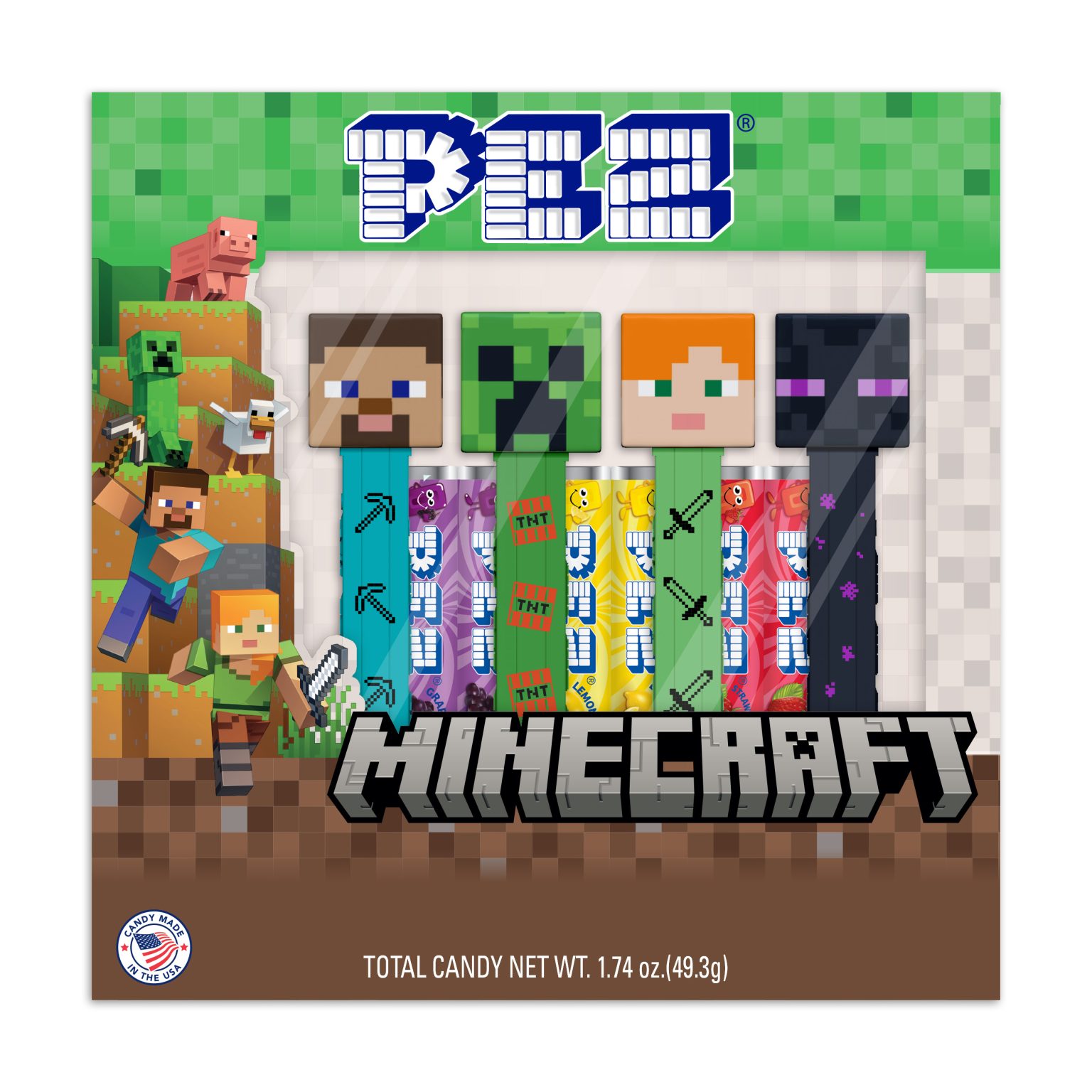 Pez Gift Set - Minecraft - Grandpa Joe's Candy Shop