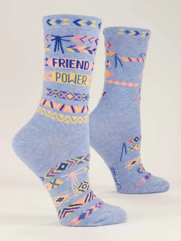 Blue Q - Friend Power - Woman's Socks - Grandpa Joe's Candy Shop