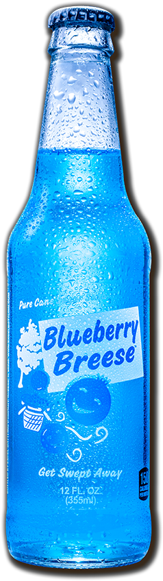 Excel Blueberry Breese 12oz Glass Bottle Soda - Grandpa Joe's Candy Shop