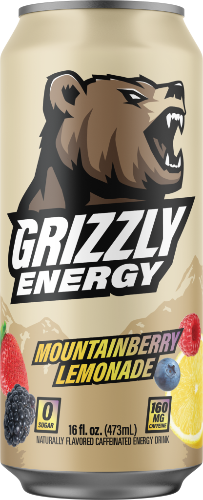 Grizzly Energy Mountainberry Lemonade 16 fl oz - Grandpa Joe's Candy Shop