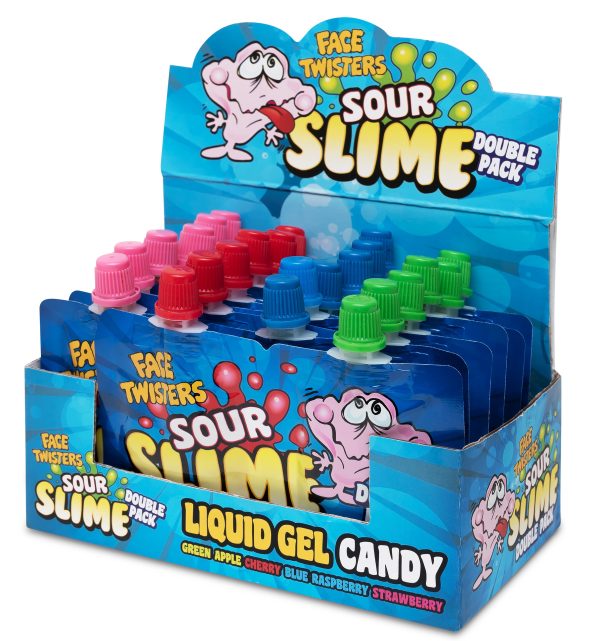 Face Twisters Sour Slime Double Pack Liquid Gel - Grandpa Joe's Candy Shop