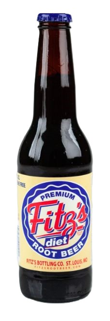 Fitz's Premium Diet Root Beer, 12oz Glass Bottle Soda - Grandpa Joe's ...