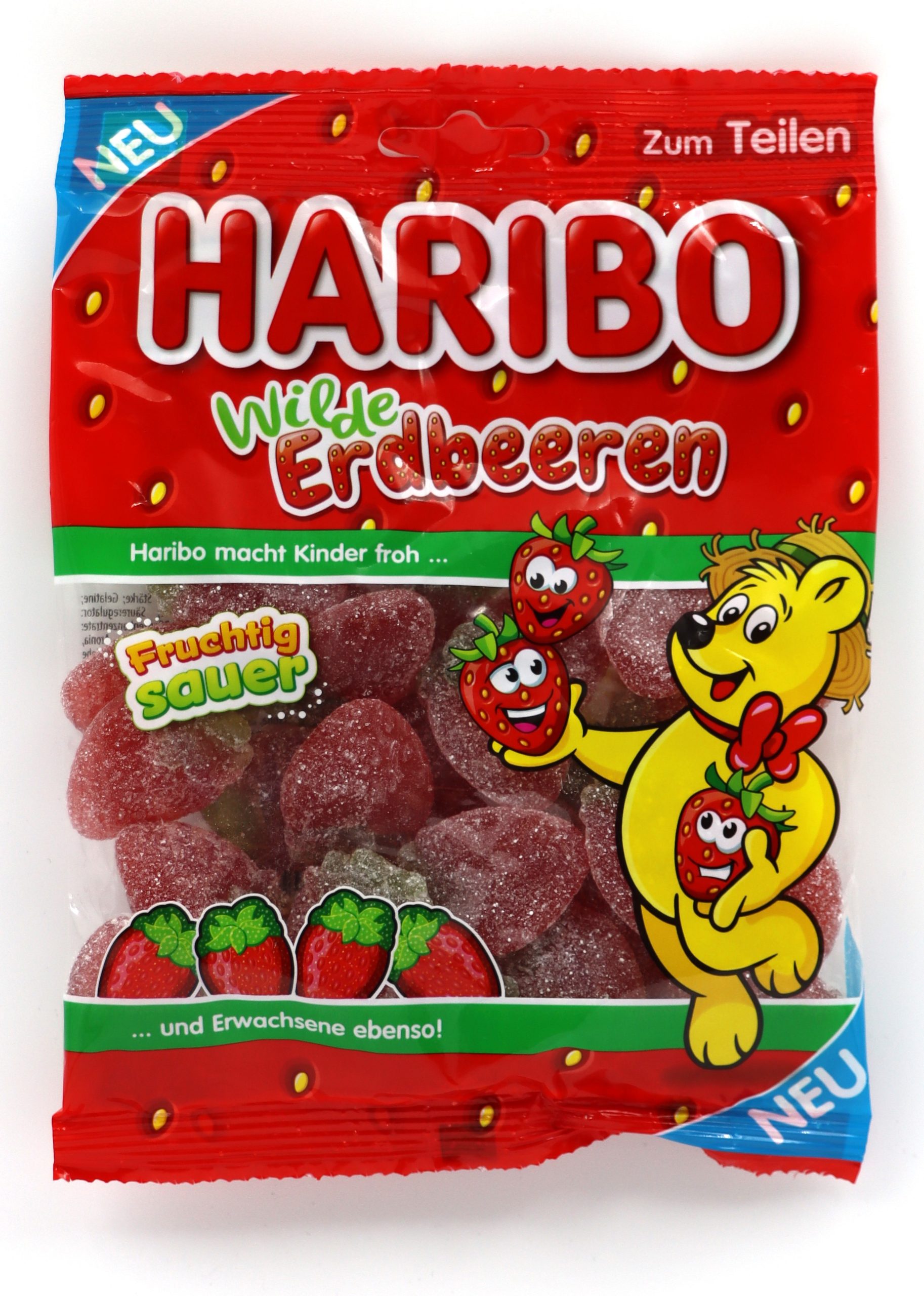 Limited Import - Haribo Wilde Erdbeeren Sauer, 175g - Grandpa Joe's ...
