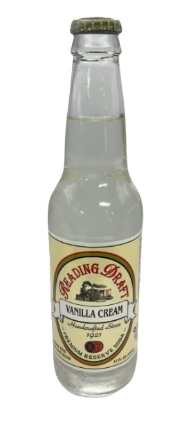 Reading Draft Vanilla Cream, 12oz Glass Bottle Soda - Grandpa Joe's ...