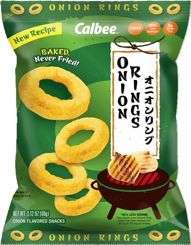 Calbee Baked Onion Rings 2.12oz Bag - Grandpa Joe's Candy Shop