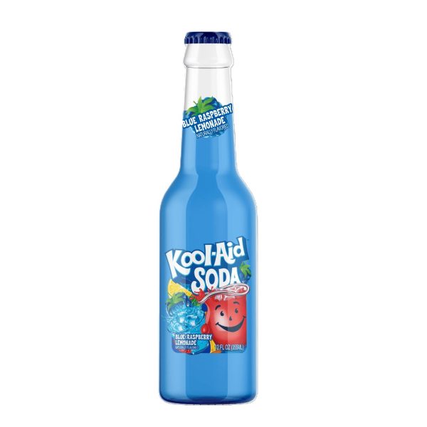 Kool-Aid Soda, Blue Raspberry Lemonade 12fl oz - 1 Bottle - Grandpa Joe ...