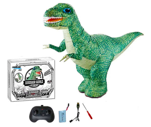 Dinosaur World - RC remote Control Inflatable Dinosaur - Grandpa Joe's ...