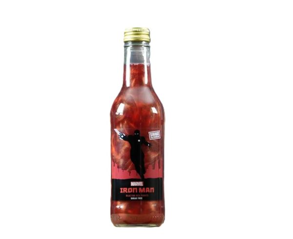 Marvel Iron Man, Mixed Fruit Potion Soda, 12oz Glass Bottle Soda ...