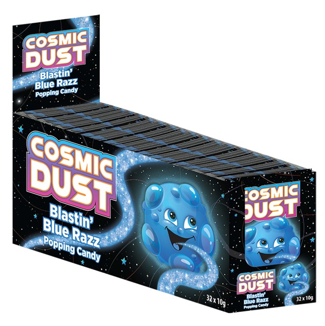 Cosmic Dust Blastin' Blue Razz Popping Candy .35oz Pouch - Grandpa Joe ...