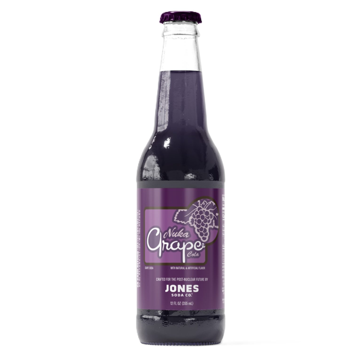 Jones / Fallout Nuka-Cola Grape Soda, 12fl oz Glass Bottles Soda ...