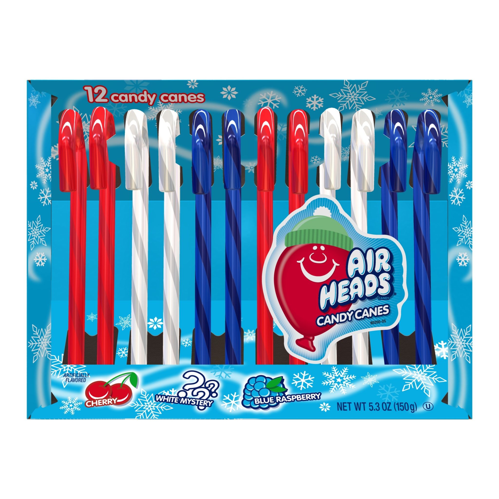 12 pc Airheads Candy Cane Cradle - Grandpa Joe's Candy Shop