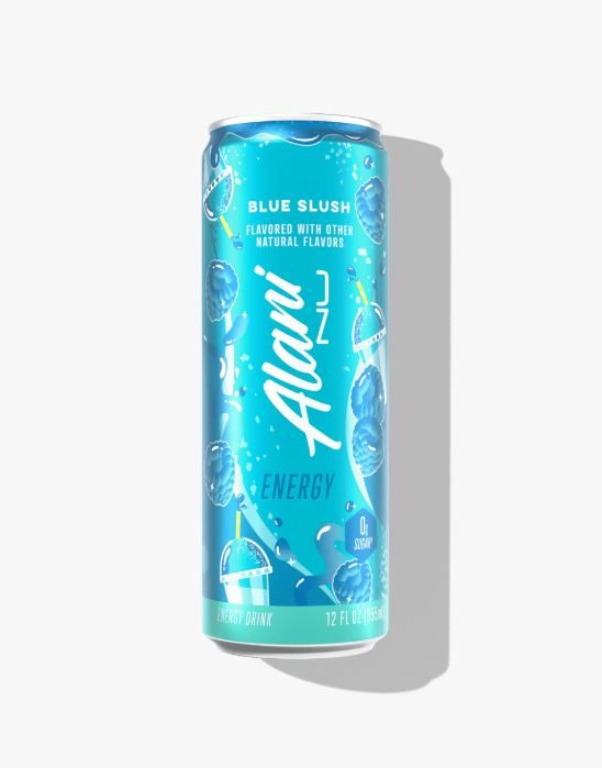 Alani Nu Energy - Blue Slush 12oz Can - Grandpa Joe's Candy Shop