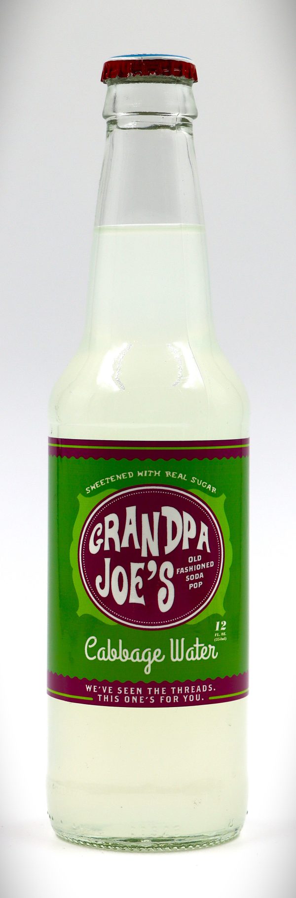 Grandpa Joe’s Cabbage Water Soda – 12oz Glass Bottle Soda - Grandpa Joe ...