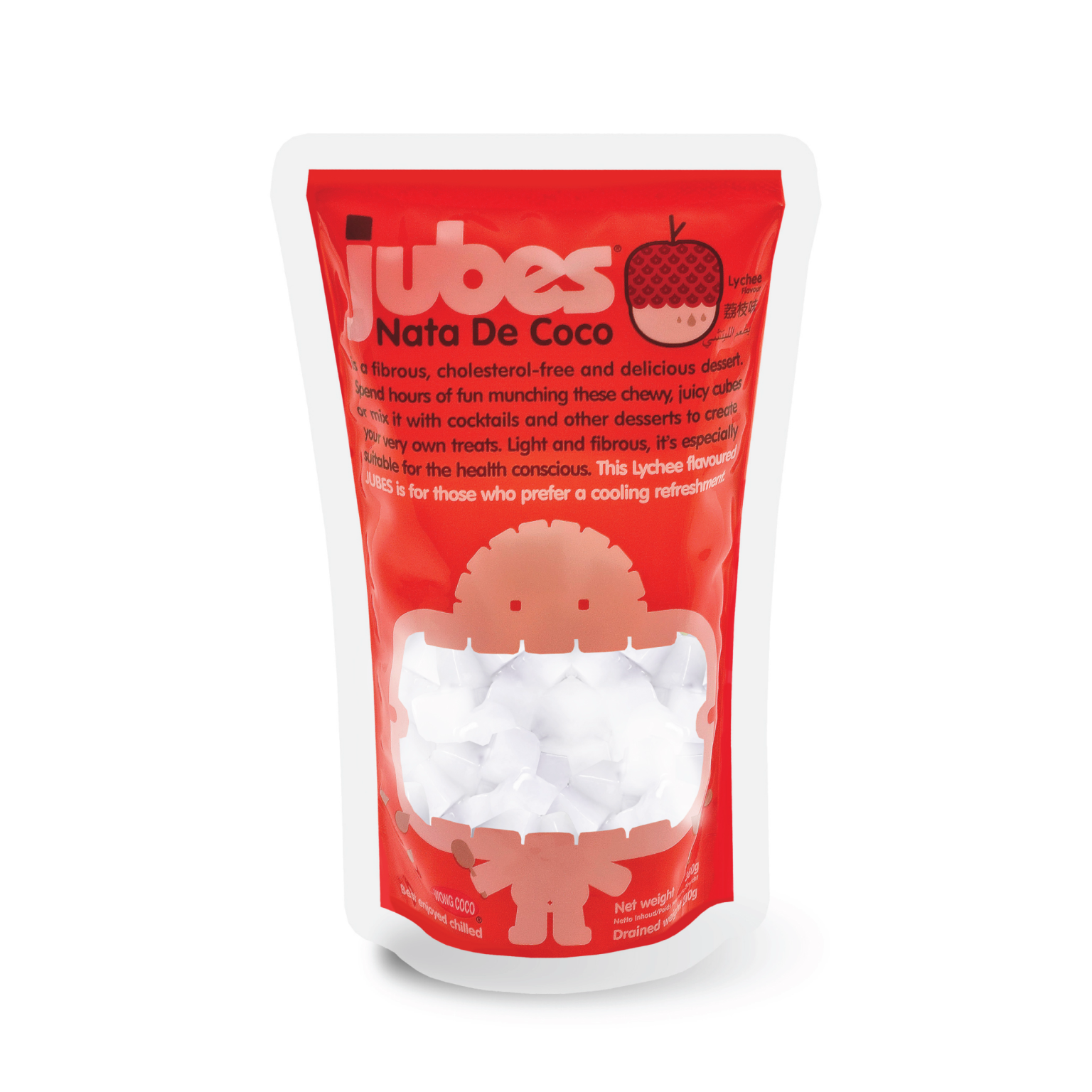 Jubes - Nata De Coco, Lychee Flavor, 12.7oz Pouch - Grandpa Joe's Candy ...