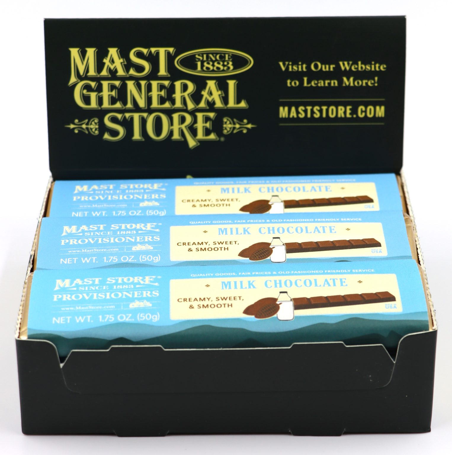 Mast General Chocolate Bar - Milk Chocolate Bar - Grandpa Joe's Candy Shop