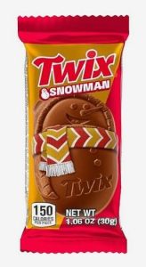 Twix Caramel Snowman 1.06oz Bar - Grandpa Joe's Candy Shop