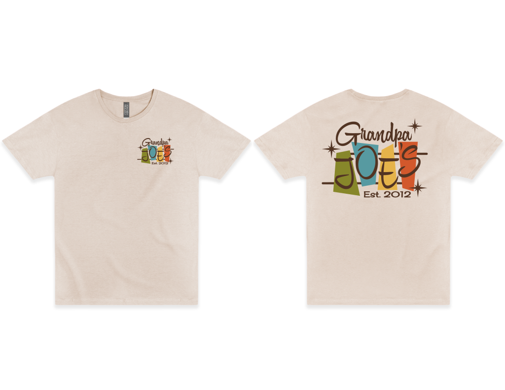 Grandpa Joe's Retro T-Shirt - Grandpa Joe's Est. 2012 - Grandpa Joe's ...