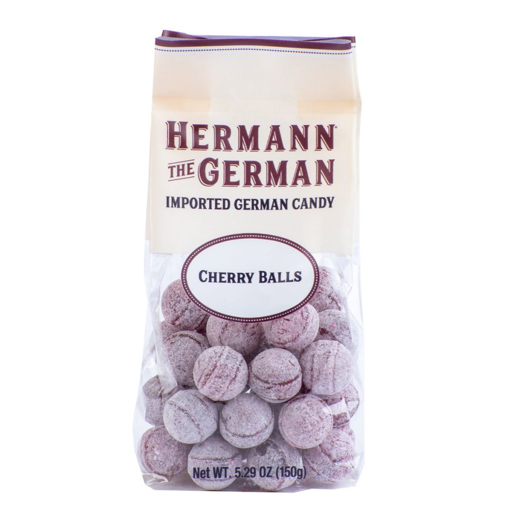 Hermann the German - Cherry Balls, 5.29oz Bag - Grandpa Joe's Candy Shop