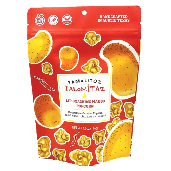 Palomitaz Lip Smacking Mango Candied Popcorn 4oz Bag - Grandpa Joe's ...