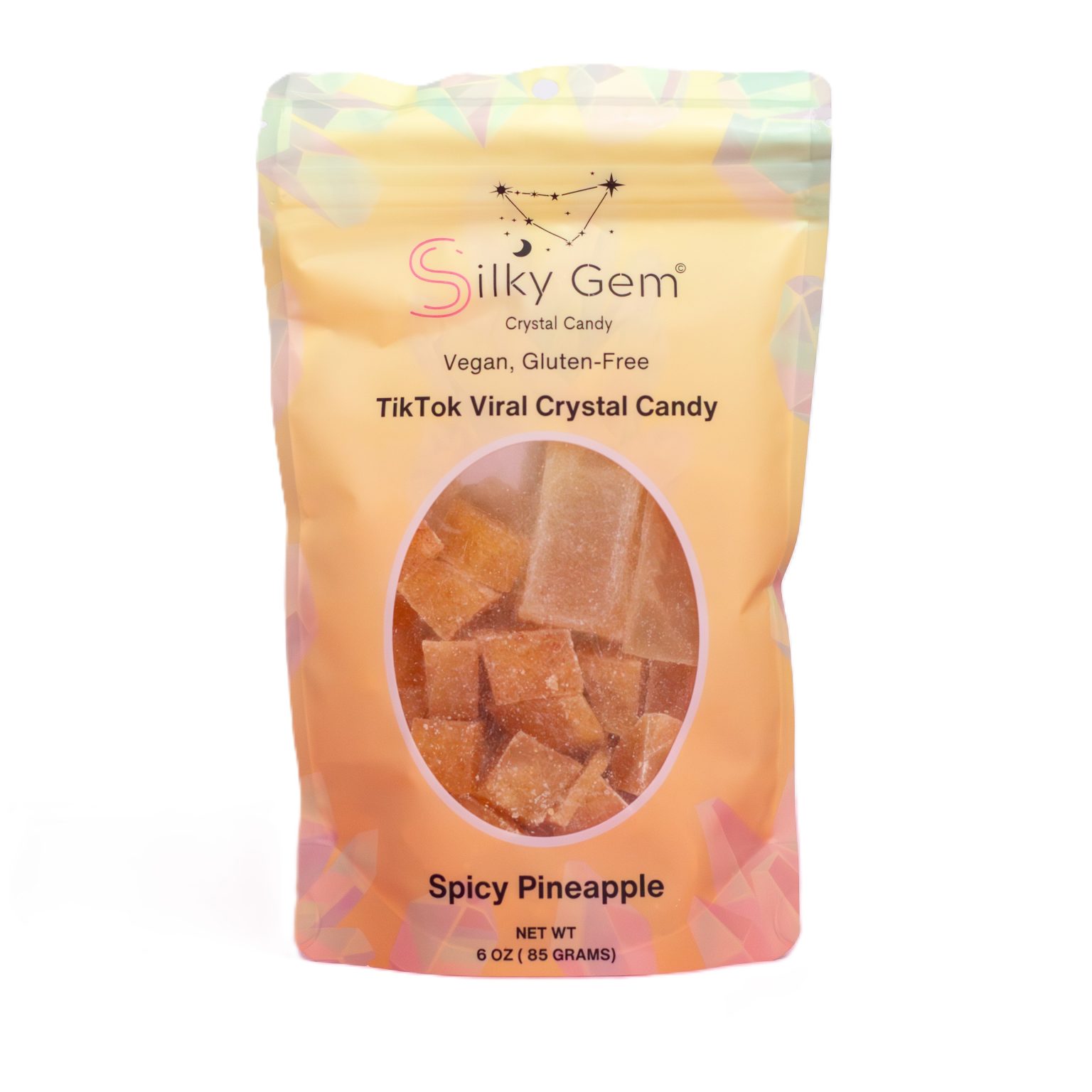 Silky Gem Crystal Candy Spicy Pineapple Bites 6oz - Grandpa Joe's Candy ...
