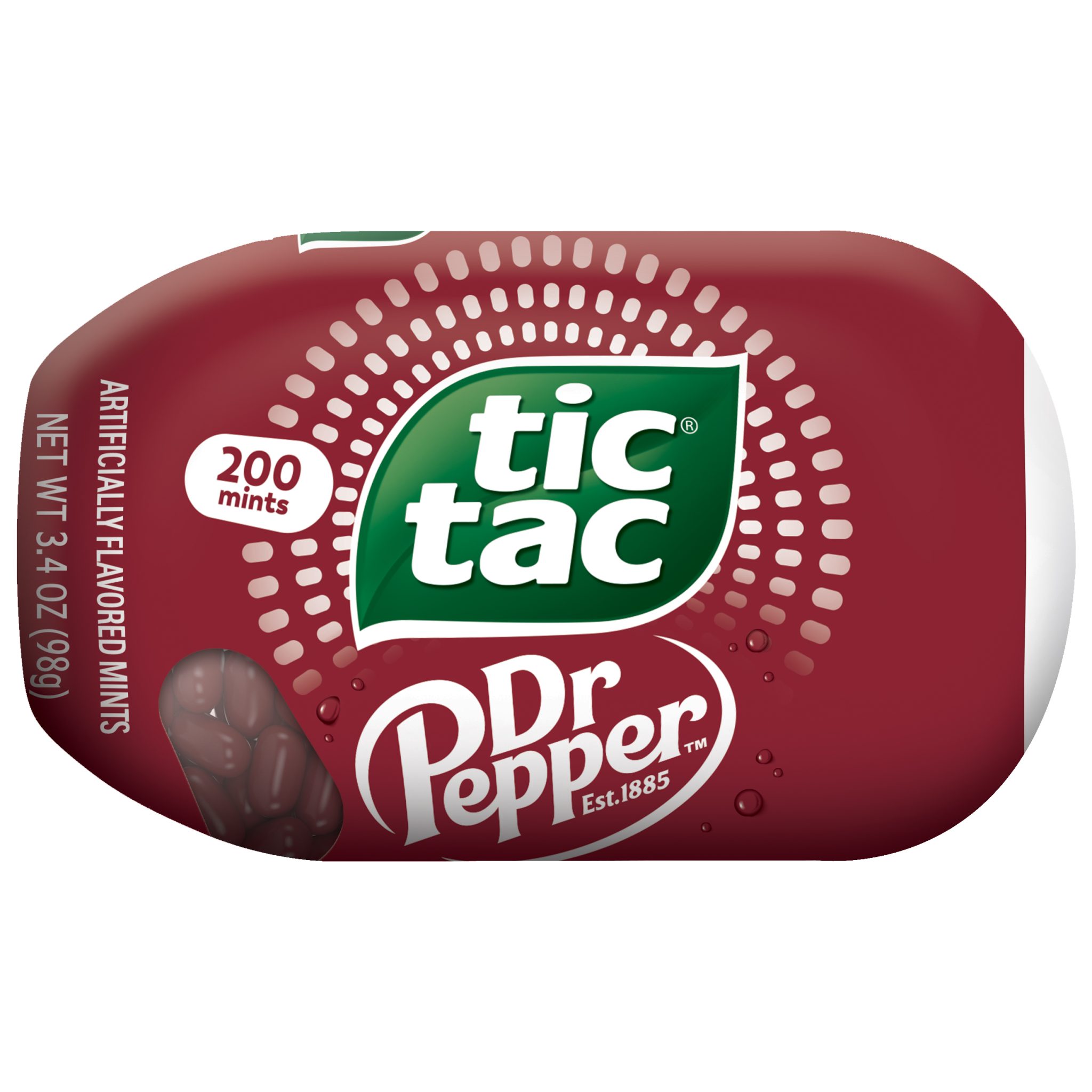 Tic Tac Dr Pepper 3.4oz Bottle - 200 Mints - Grandpa Joe's Candy Shop